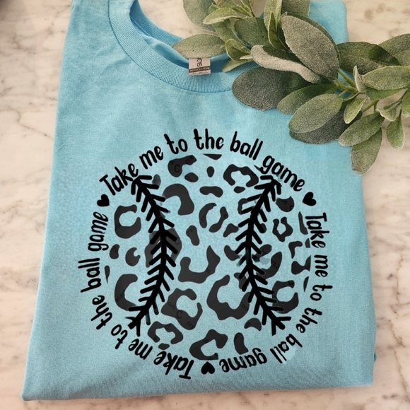 Gildan | Tops | Baseball Shirt Sports Ball Field Cute Popular Cheetah ...